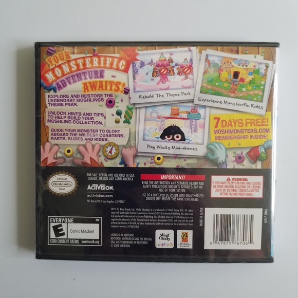 Nintendo | Toys | Nintendo Ds Nds Game Moshi Monsters Moshling Zoo ...